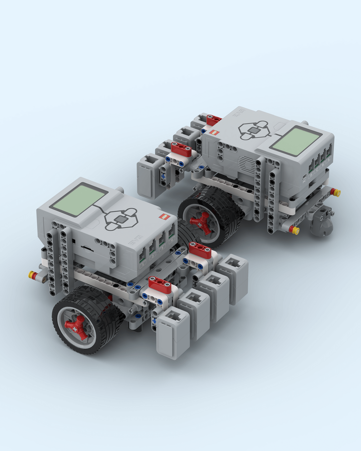 Машинка на средних моторах из Лего EV3 – /PROGYPROG